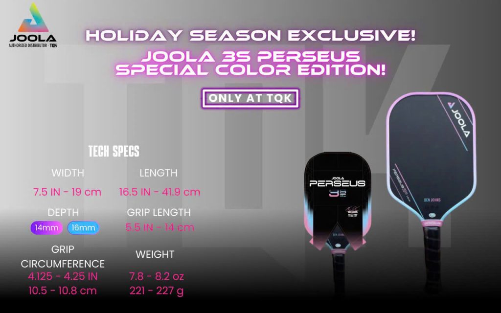 Joola Gen 3S Perseus Pink Special Edition Limited – VPV Vợt PickleBall ...